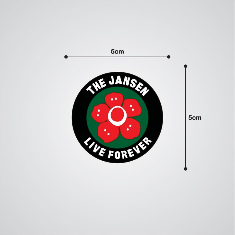 Jual stiker indie band THE JANSEN skena rock punk anti air waterproof ...