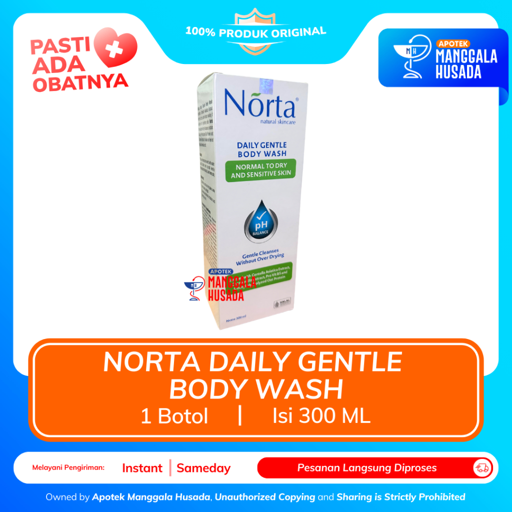 Jual NORTA DAILY GENTLE BODY WASH @ 300 ML | Shopee Indonesia