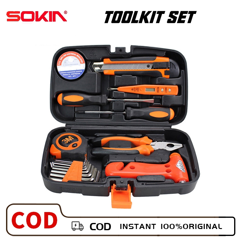 Jual Sokin Hand Toolset 9PCS Tool Kit Alat Rumah Tangga Tool Kit Set ...
