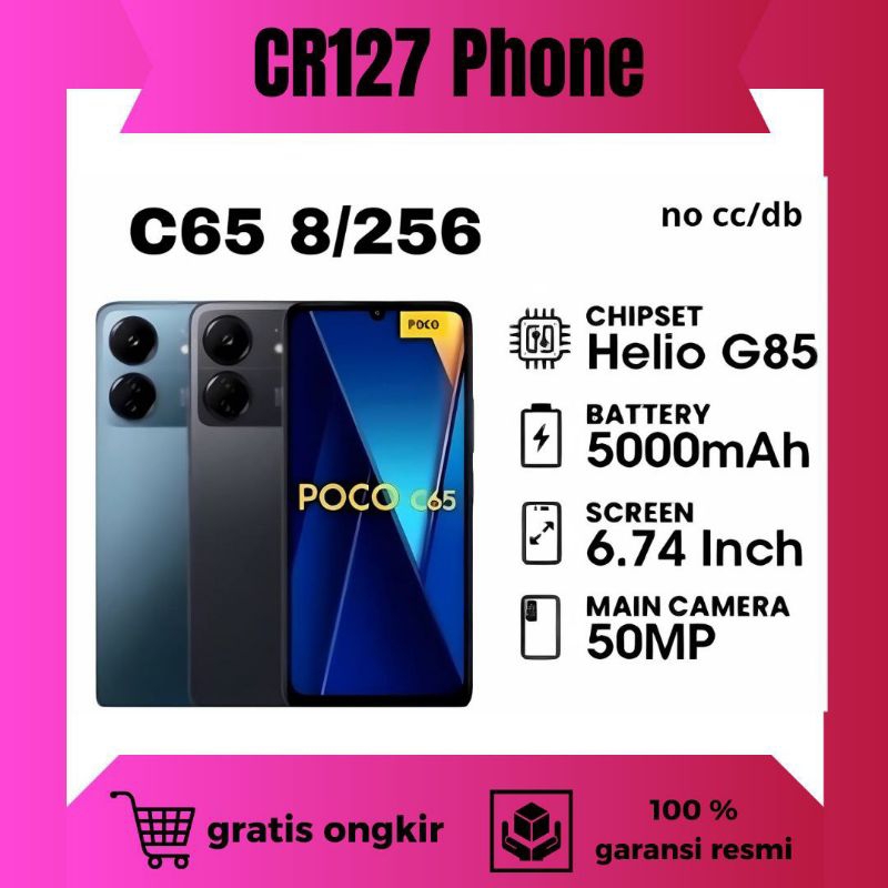 Jual Xiaomi Poco C65 8/256 RAM 8gb internal 256gb Garansi Resmi | Shopee Indonesia
