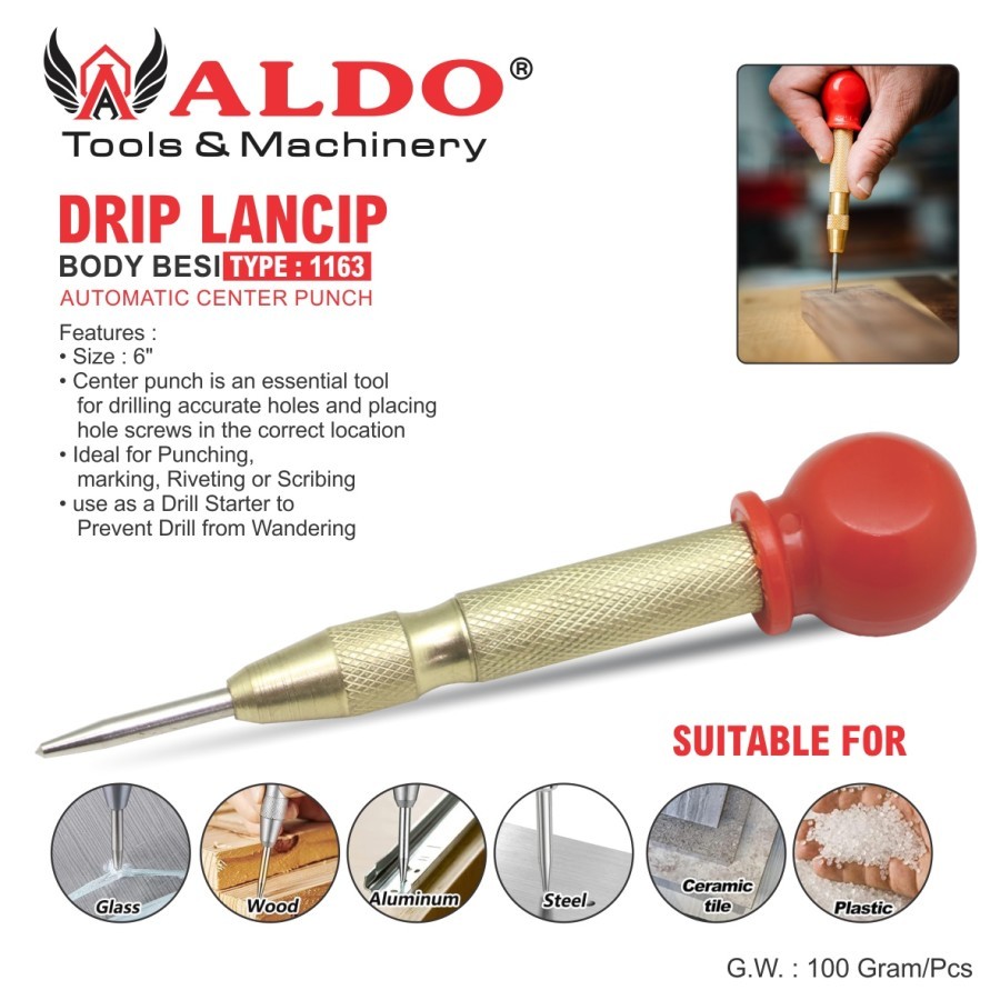 Jual DRIP LANCIP BODY BESI 1163 / PENANDA TITIK BOR / PEN PENITIK BESI ...