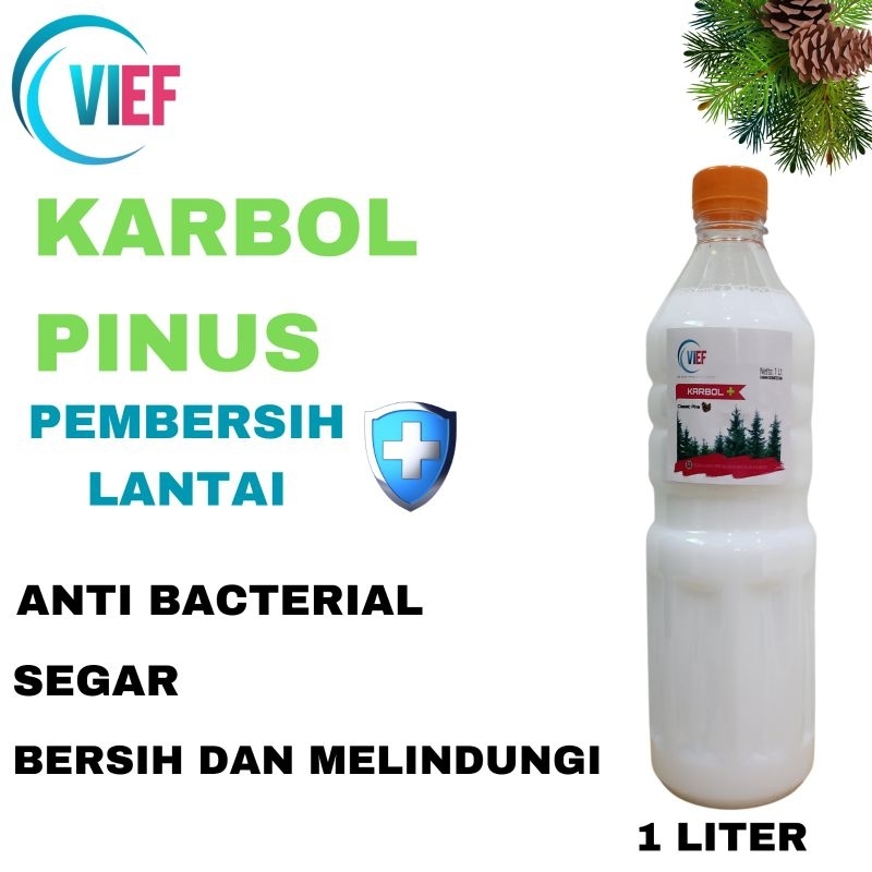 Jual VIEF KARBOL PINE 1 LITER | Shopee Indonesia