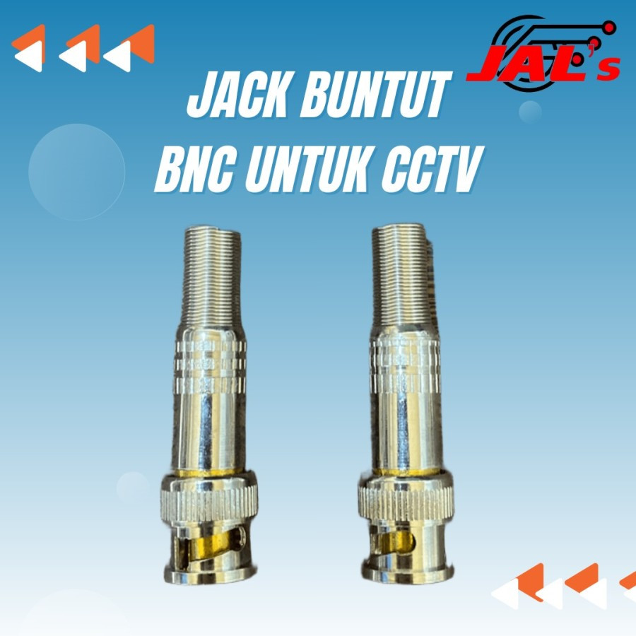 Jual Jack Konektor BNC Buntut Coaxial RG59 Connector Sambungan Kabel Tanpa Solder Untuk CCTV ...