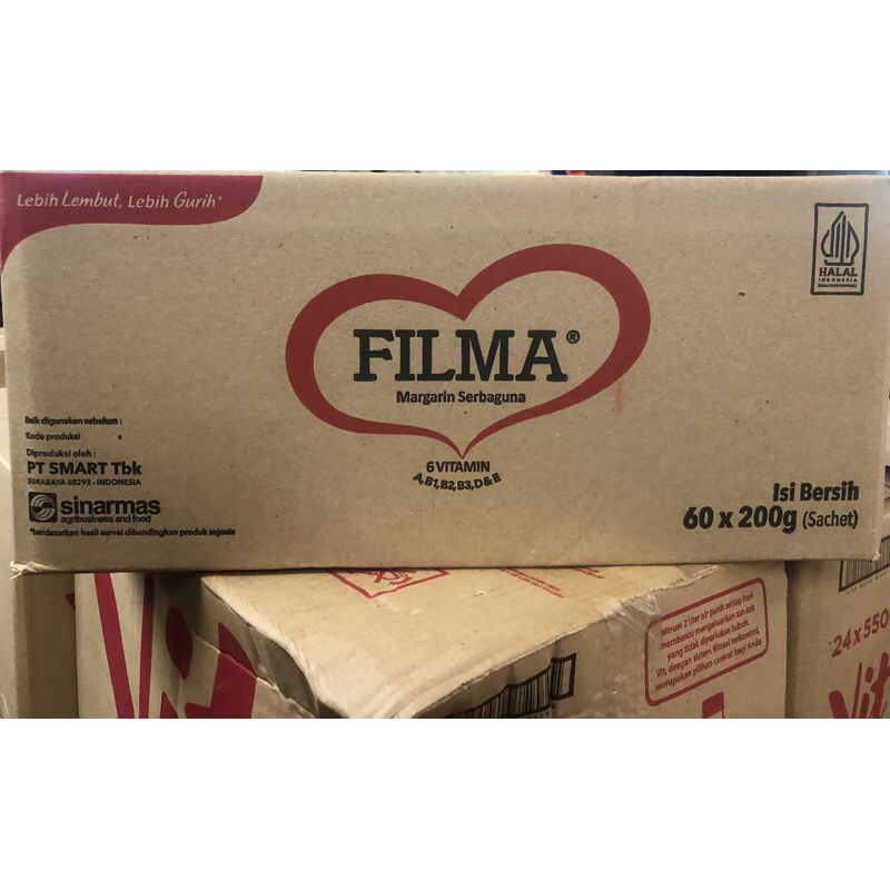 Jual Filma margarin 200gr 1 dus / karton isi 60 sachet | Shopee Indonesia