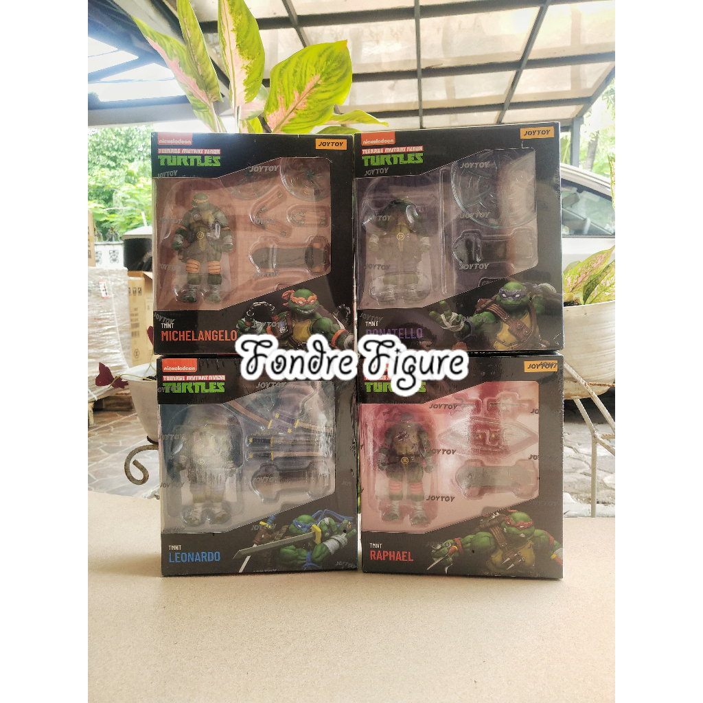 Jual ORIGINAL JOYTOY TMNT TURTLES TURTLE LEONARDO RAPHAEL DONATELLO ...