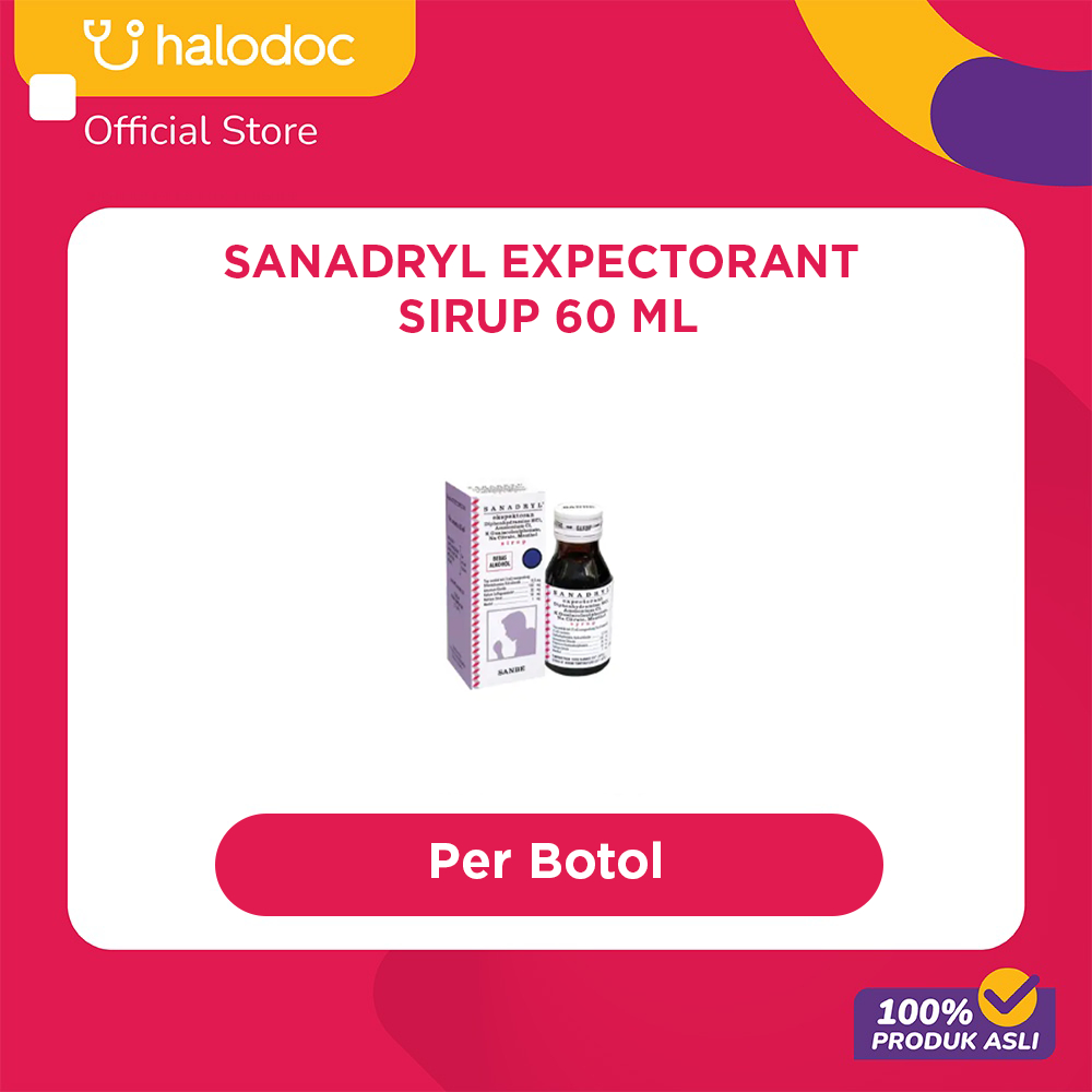 Jual Sanadryl Expectorant Sirup 60 ml | Shopee Indonesia