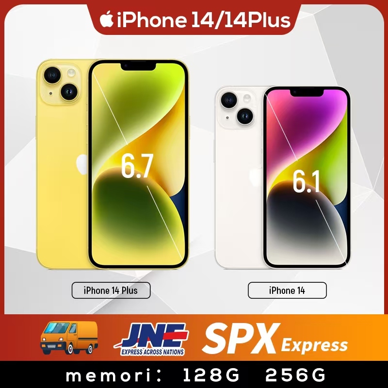 Jual iPHONE14 128GB 256GB Tangan kedua 100%ORI LCD MULUS NORMAL FULSET Kondisi Perfect ...
