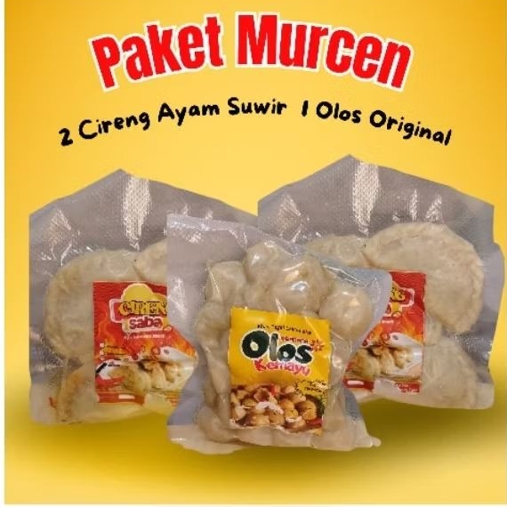 Jual Paket Murcen 2 Cireng Ayam Suwir 1 Olos Original / Snack Viral ...