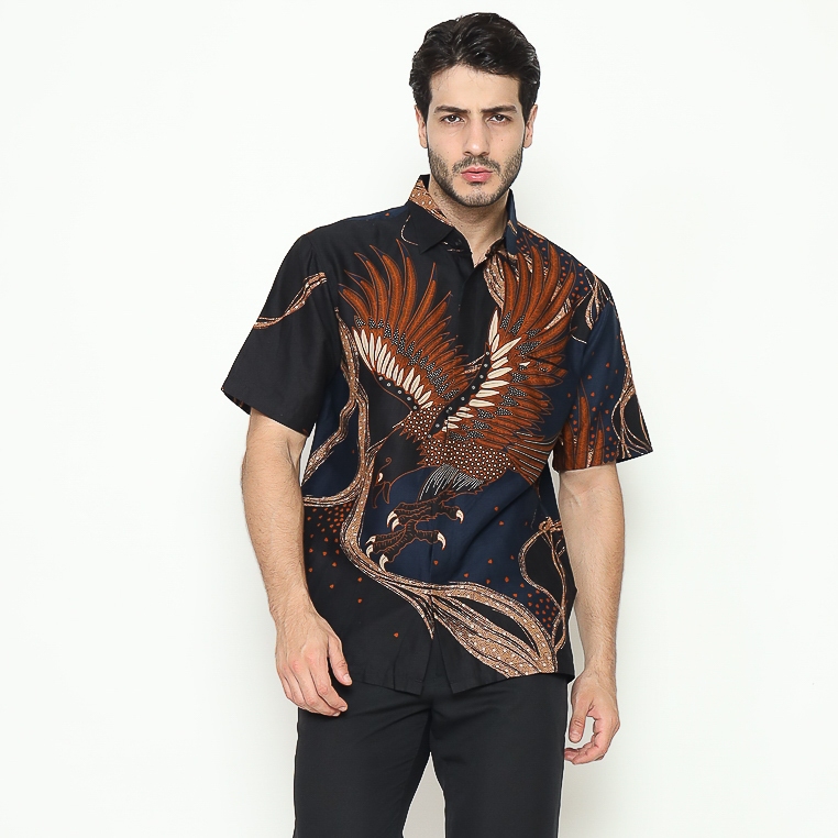 Jual Waskito Kemeja Batik Katun HB 31567 - Dark Blue (biru dongker ...