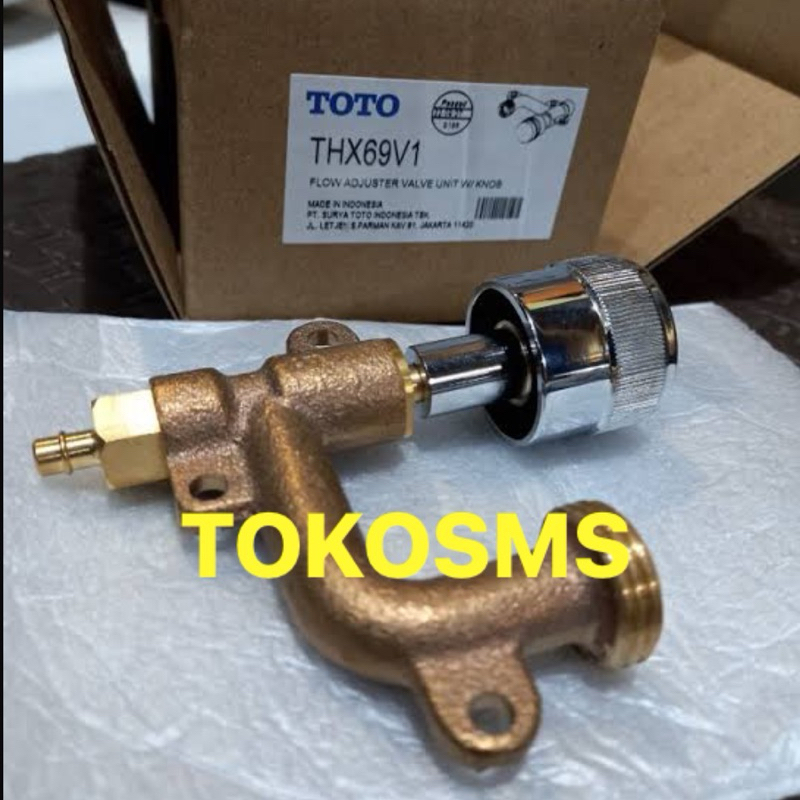 Jual TOTO THX69V1 flow adjuster valve unit with knob eco washer spare ...