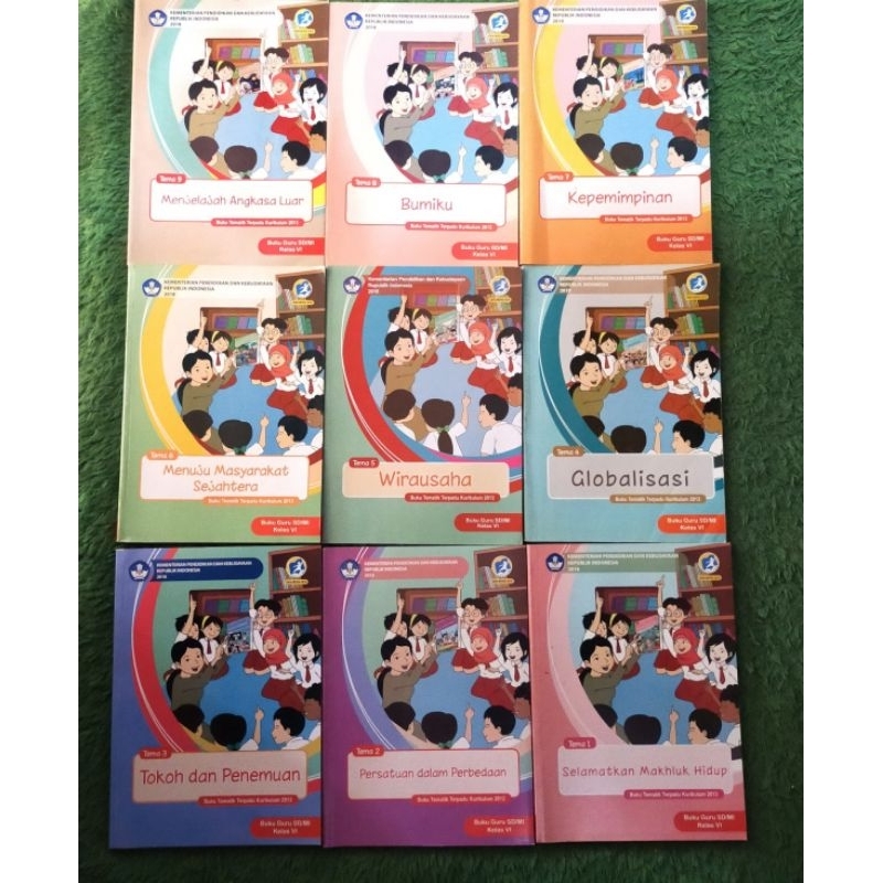 Jual ORIGINAL BUKU GURU TEMATIK TERPADU KELAS 6 SD/MI TEMA 1 2 3 4 5 6 ...