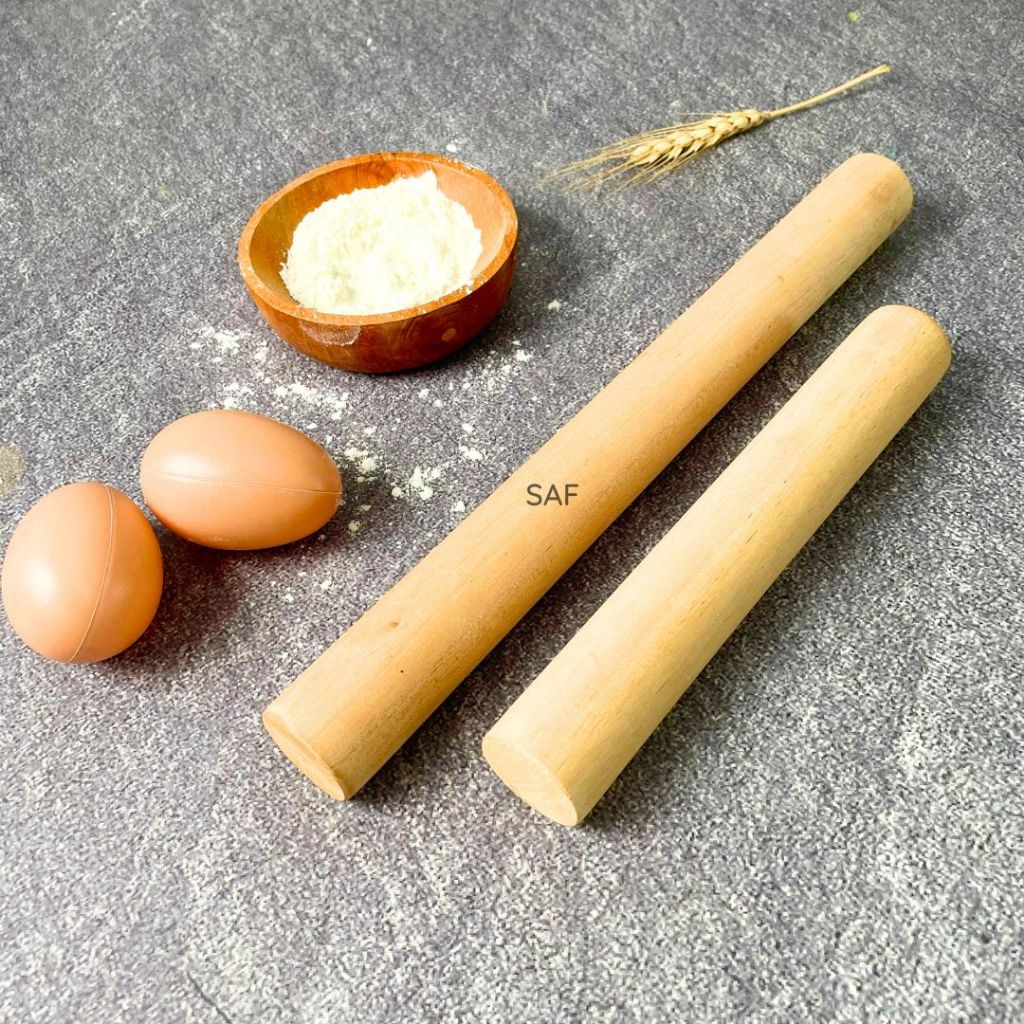 Jual SAF Rolling Pin Kayu Natural – Penggiling Adonan & Props Foto ...