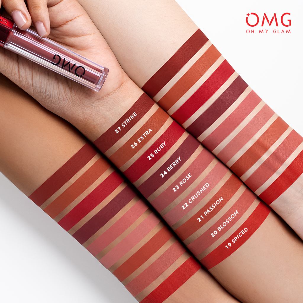 Jual OMG Lip Cream Matte Oh My Glam Matte Kiss Lipcream Ombre Lipstik ...