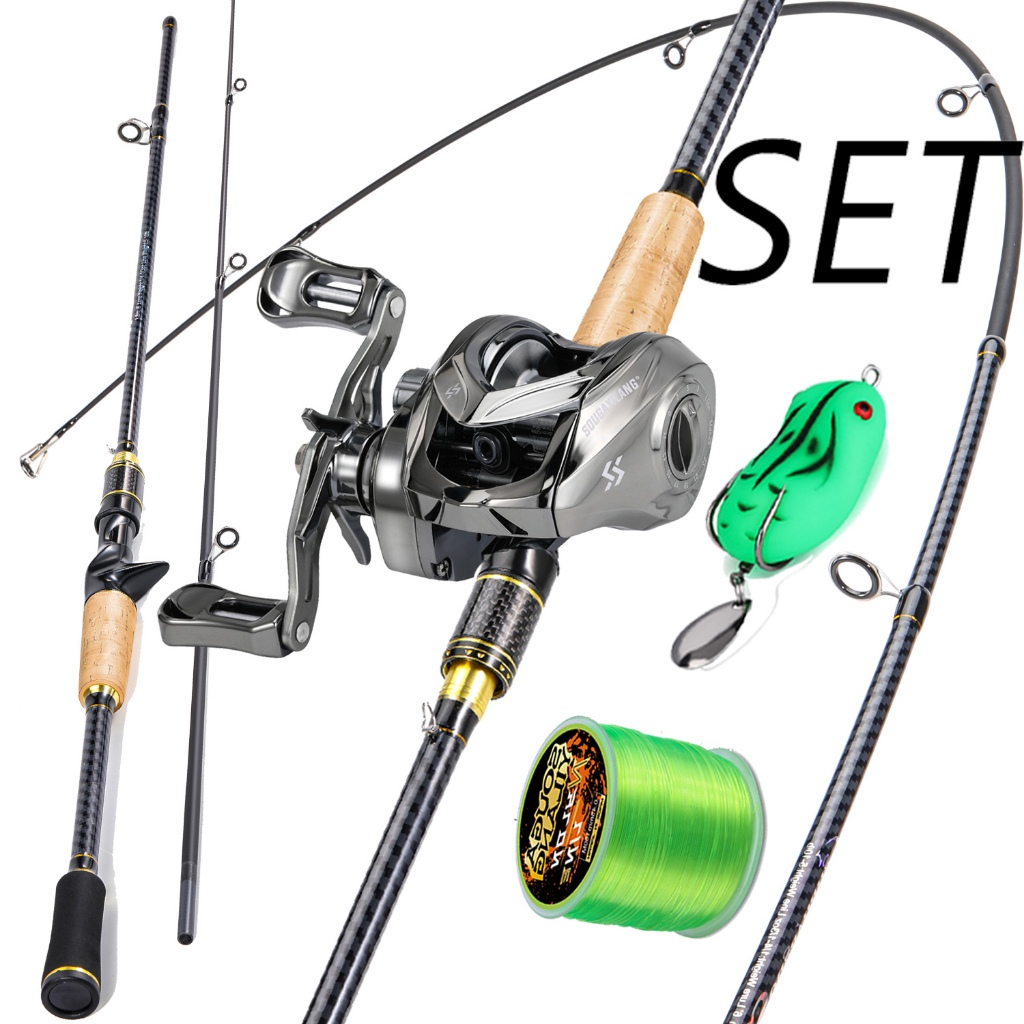 Jual set Pancing Joran Pancing Rasio Gear 6ft-7ft 18 + 1BB 7.2: 1 Bahan ...