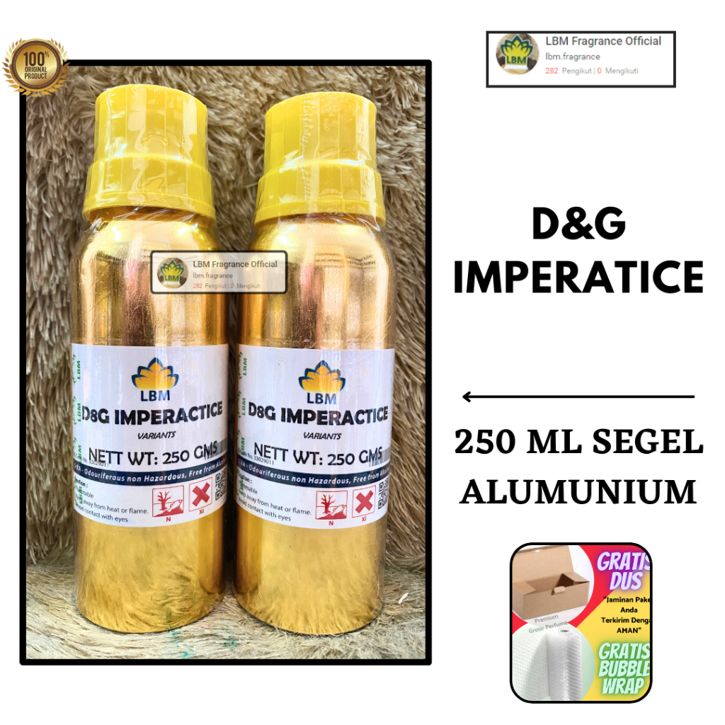 Jual Bibit Parfum D&G IMPERATICE ( 250 ML SEGEL Alumunium ) LBM ...