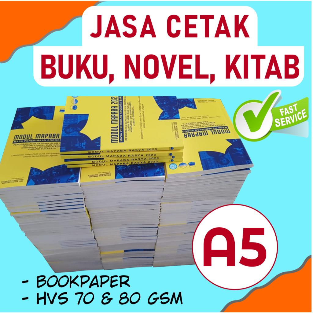 Jual CETAK Buku, Novel, Kitab | Ukuran A5 | Shopee Indonesia