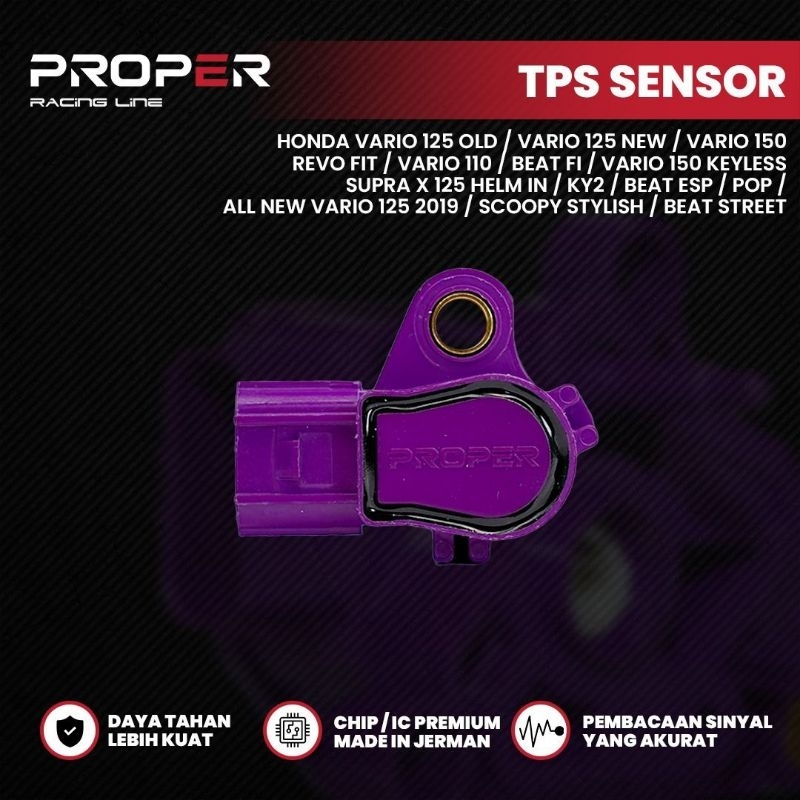 Jual SENSOR TPS PROPER RACING VARIO 125 150 BEAT FI SUPRA X GENIO VARIO 160 NMAX MX KING MIO J ...
