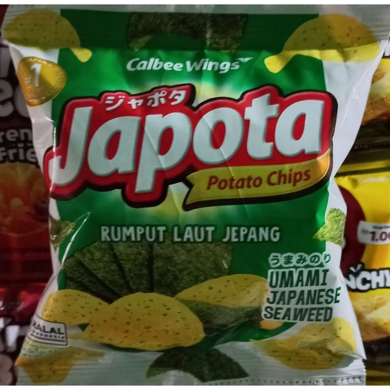 Jual Japota Rasa Rumput Laut 1 Renceng Isi 10 Bungkus @14g | Shopee ...