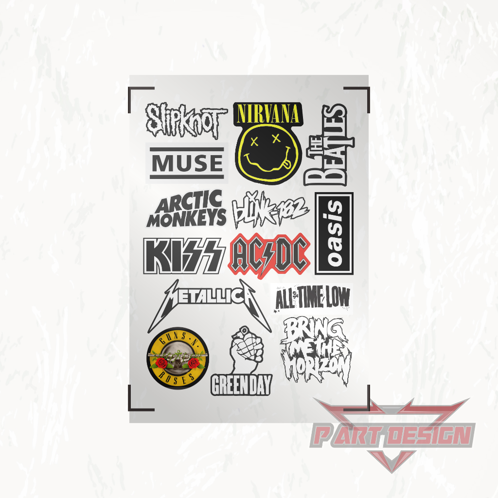 Jual STIKER AESTHETIC TEMA BAND | Shopee Indonesia