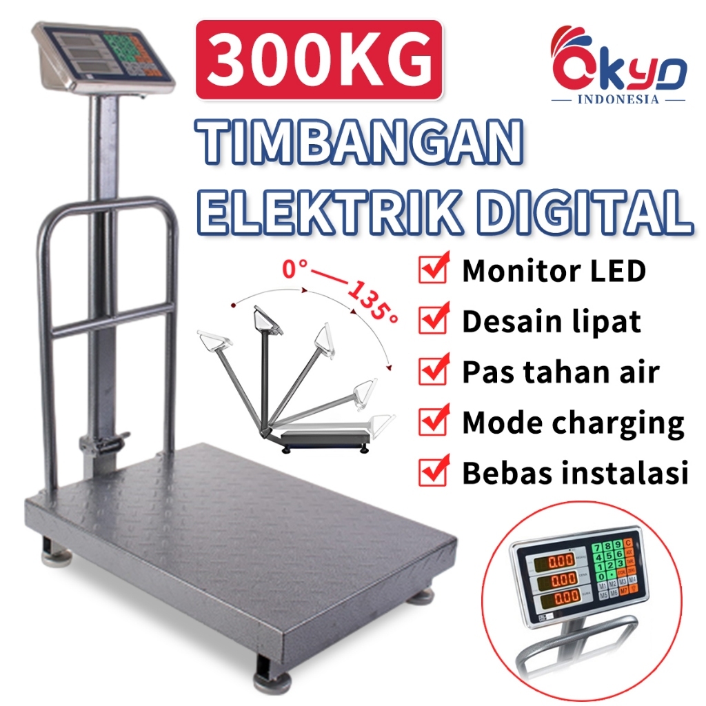 Jual Timbangan Duduk Digital Kapasitas 300KG 150KG Electrik Platform Timbangan Sayur, Timbangan ...