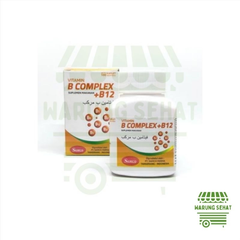 Jual SAMCO Vitamin B Complex + B12 (100 kaplet) | Shopee Indonesia