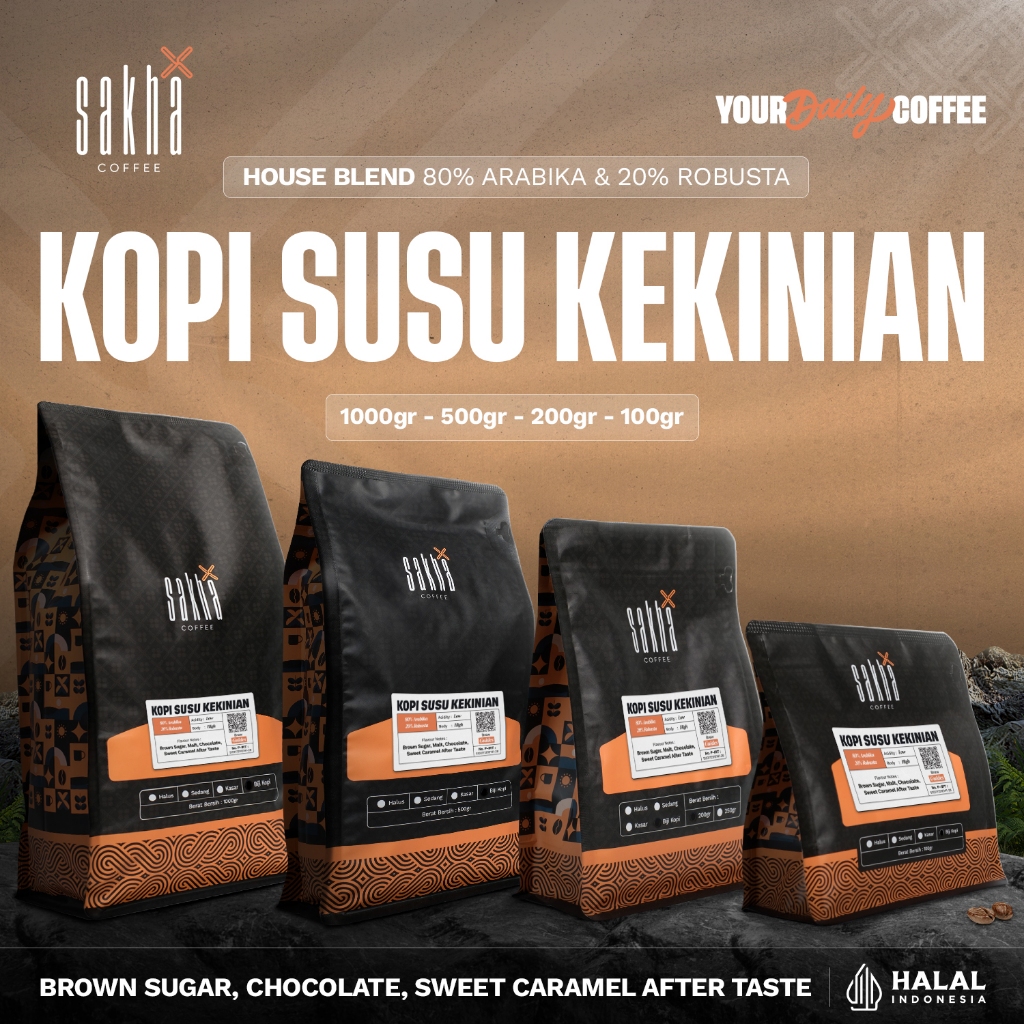 Jual Kopi Espresso Blend Es Kopi Susu Kekinian Coffee Beans Arabika 80% ...