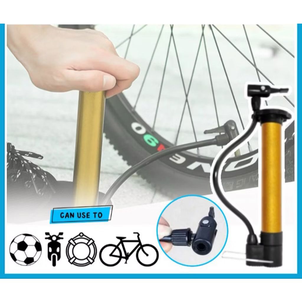 Jual Pompa Mini Ban Sepeda Portable / Mini Pompa Angin Sepeda / Pompa ...