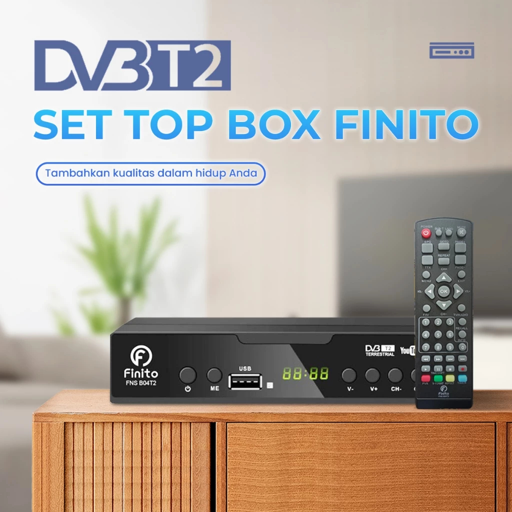 Jual Set Top Box Finito Full HD DVB-T2 Receiver STB TV Tabung Dan LED ...