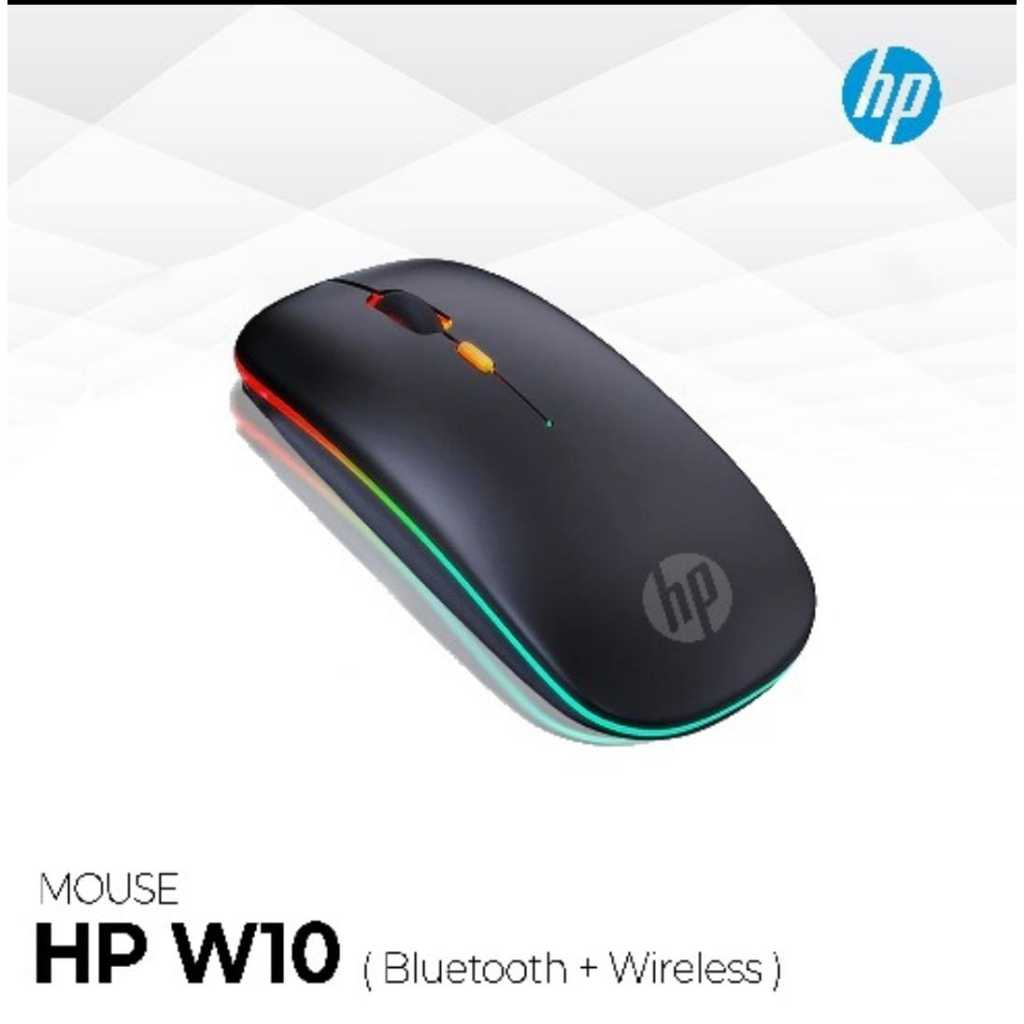 Jual MOUSE HP W10 SLIM DUAL BAND RECHARGING (WIRELESS+ BLUETOOTH ...