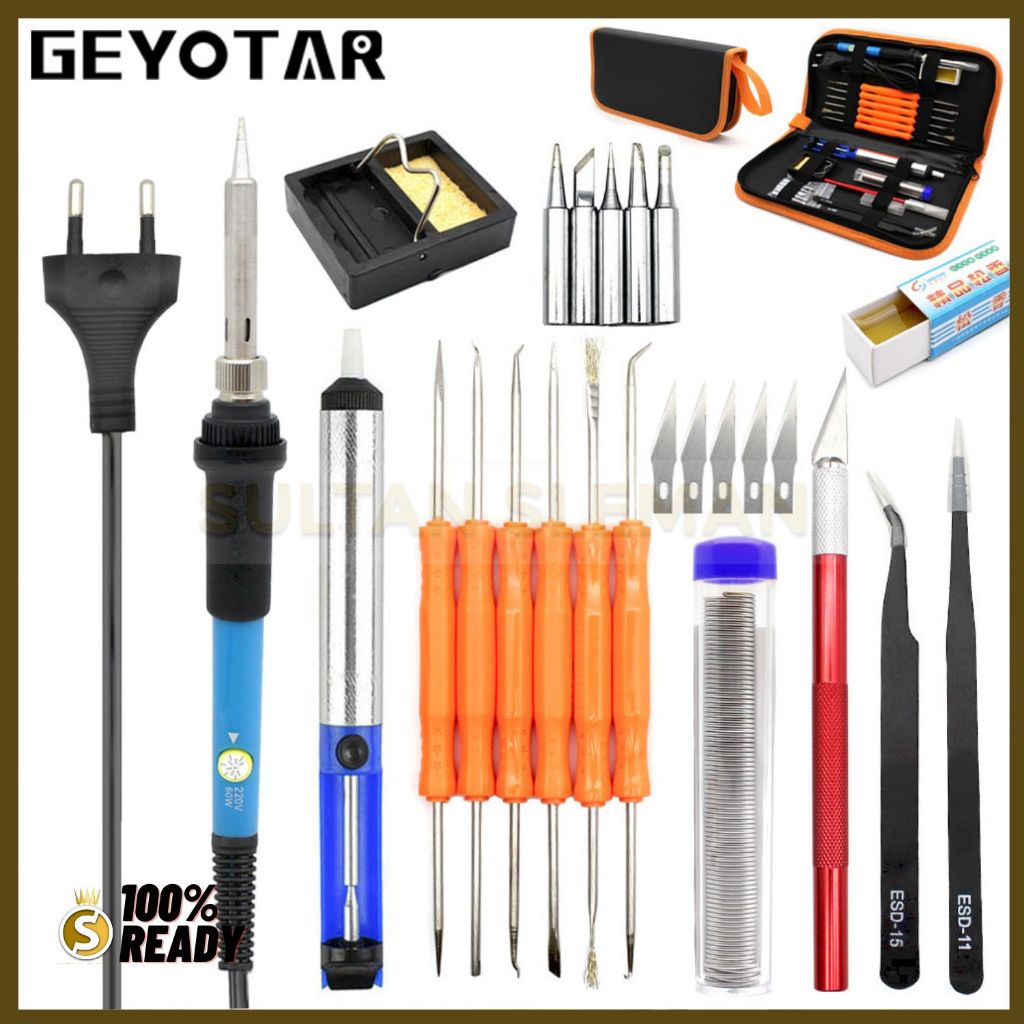 Jual Set Soldering Kit Dengan Multimeter 11in1 10in1 / Set Solder ...