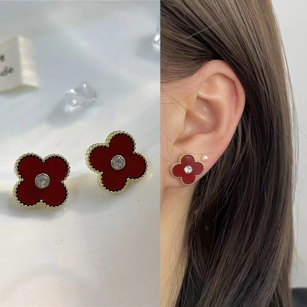 Jual Anting Bunga Gold Mata 3 warna anti karat | Shopee Indonesia