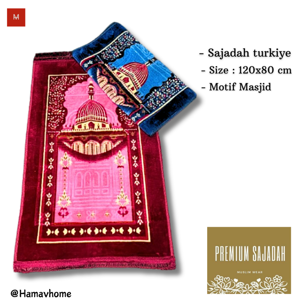 Jual SAJADAH TURKEY MOTIF JUMBO UK 120 X 80 CM , SAJADAH TURKEY PREMIUM ...
