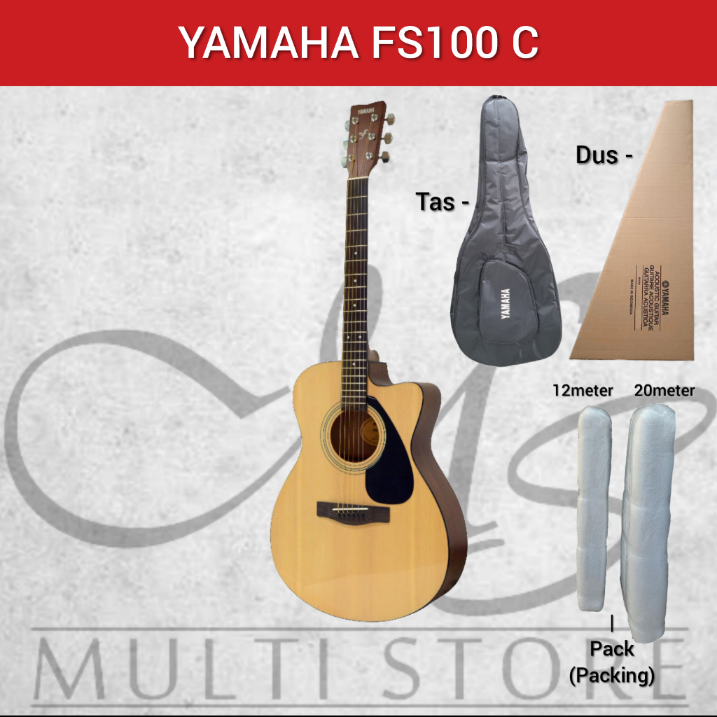 Jual Gitar YAMAHA FS100 - FS 100 - FS100C - FS 100C - FS100 C - NATURAL ...