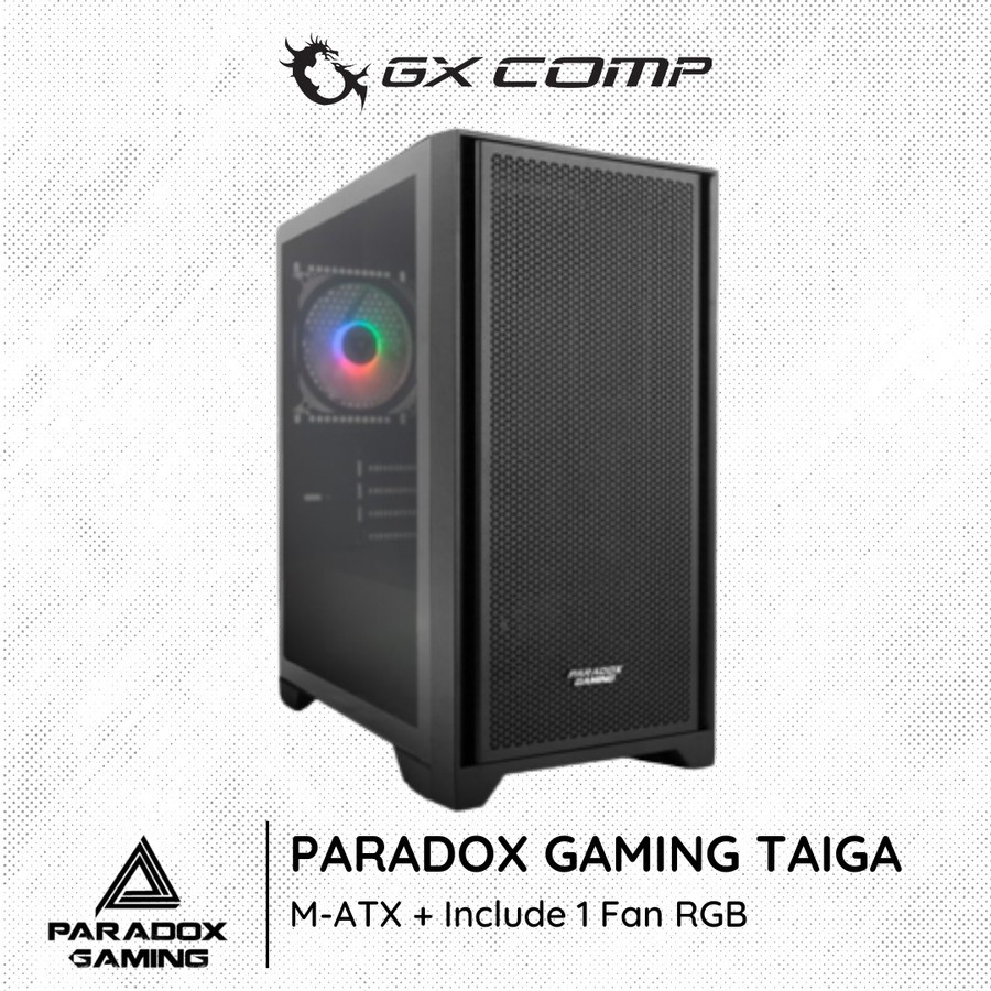 Jual Casing Paradox Gaming TAIGA - mATX Gaming Case Paradox Gaming ...