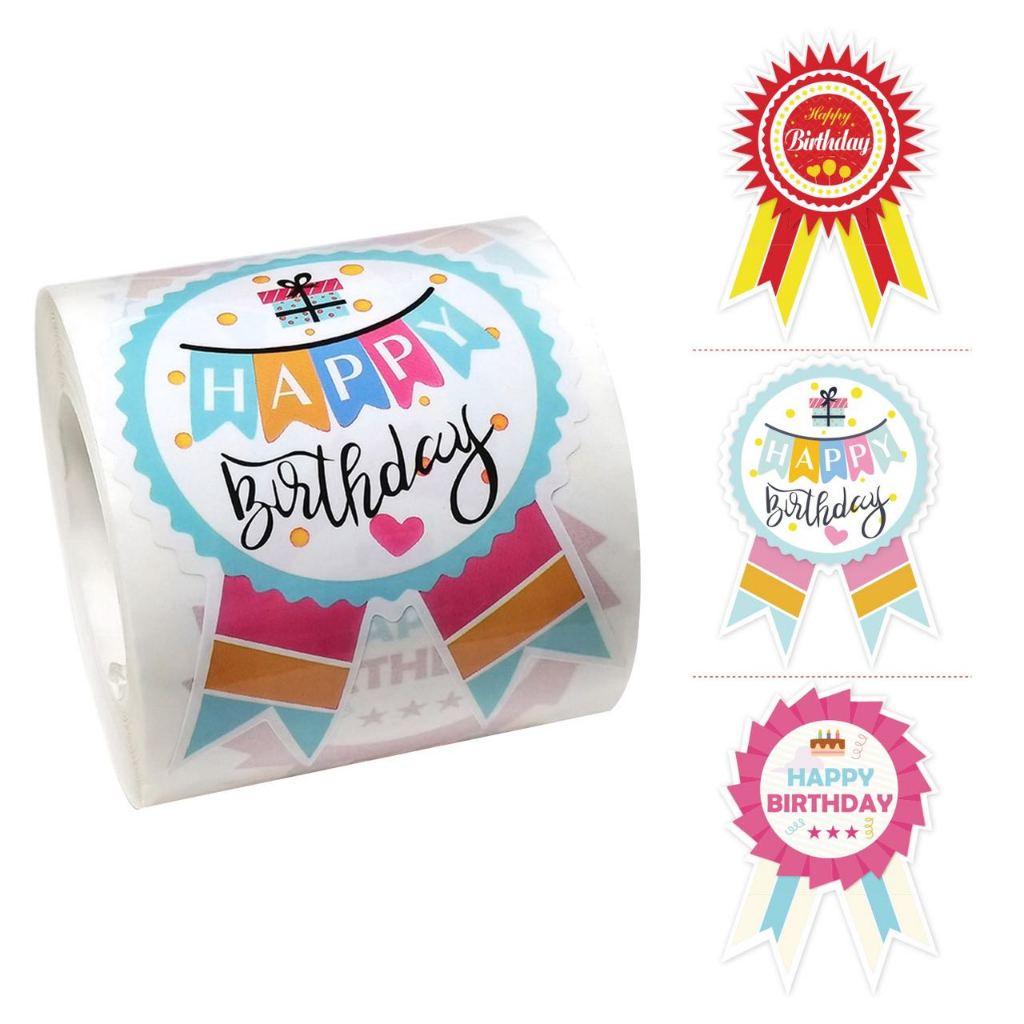 Jual Stiker Ulang Tahun Ultah Toples Kue Kering Hiasan Box Sticker ...