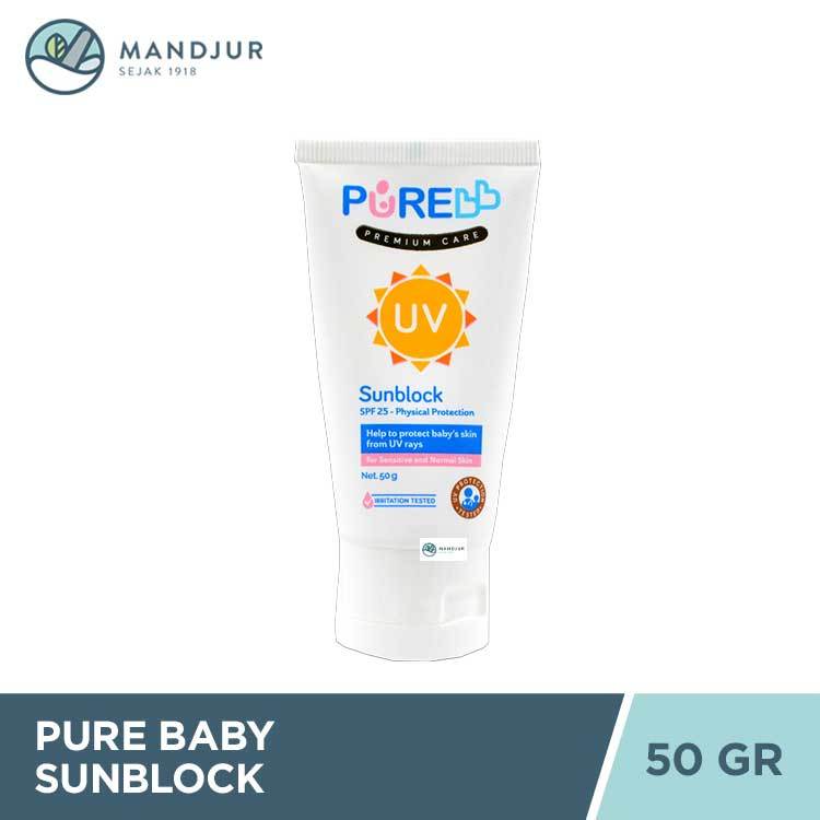 Jual Pure Baby Sunblock SPF 25 50 gr - Sunblock Khusus Baby dan Anak ...