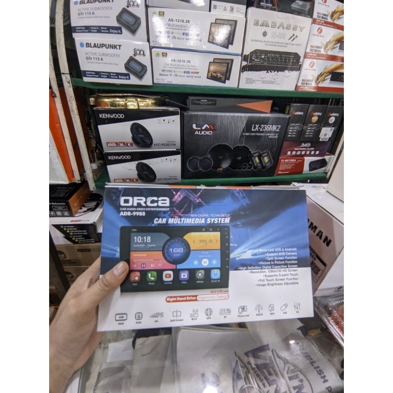 Jual head unit android ukuran 9 inch merk ORCA | Shopee Indonesia