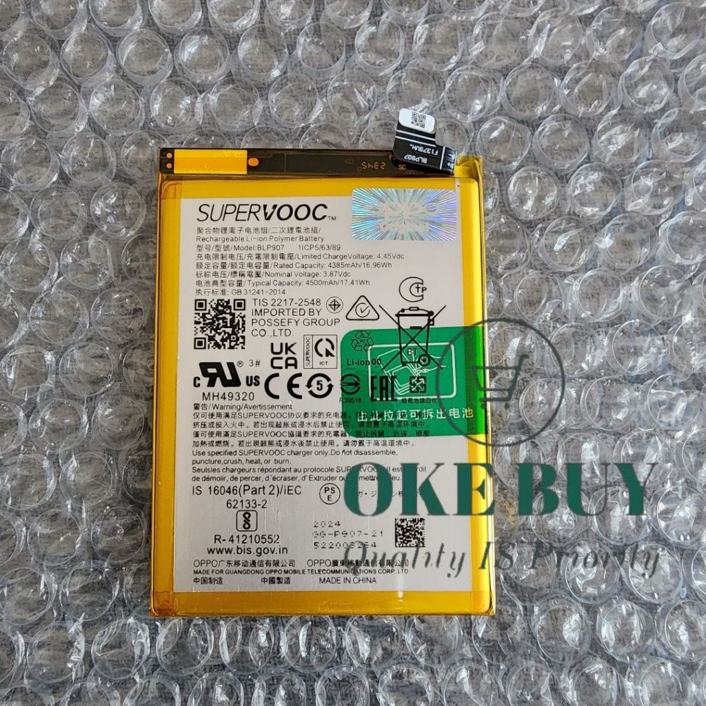 Jual Baterai Batre Batrei Oppo Reno7 4G CPH2363 BLP907 Original Batrai ...