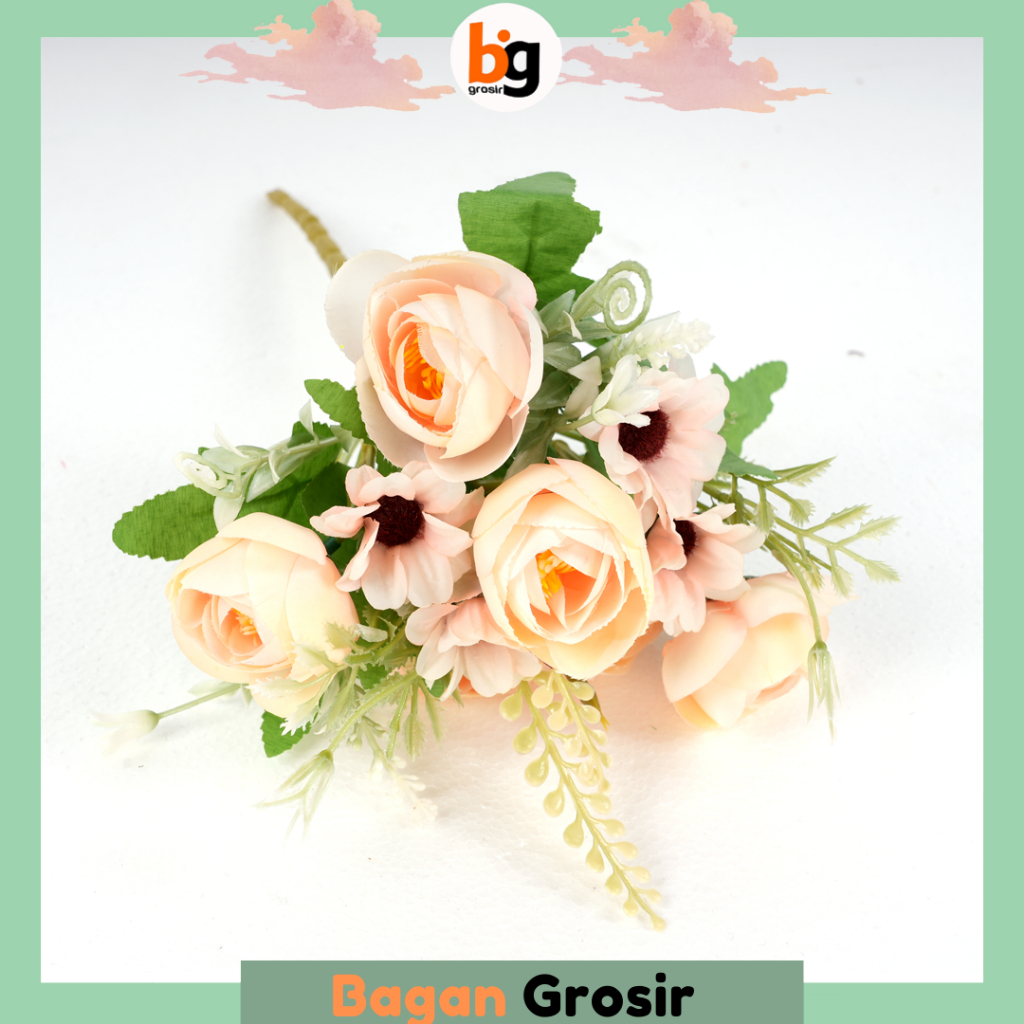 Jual BG Bunga Tangkai Hydrangea Bunga Hortensia Palsu Artifcial ...