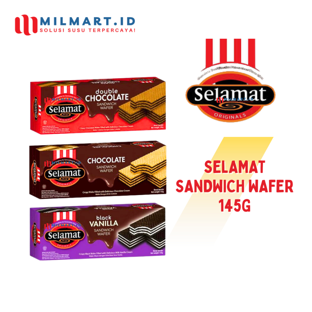 Jual DELFI SELAMAT WAFER CHOCOLATE 145G BOX DOUBLE CHOCO VANILLA ...