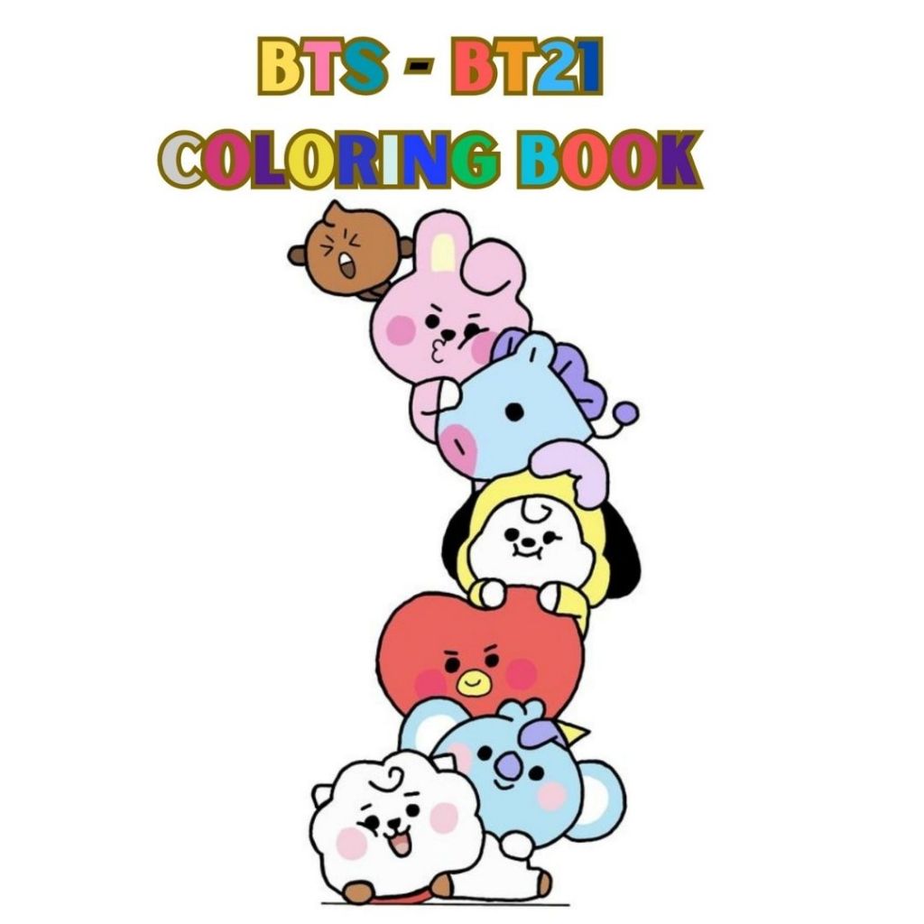 Jual BTS BT21 Coloring Book Buku Mewarnai Anak Remaja Dewasa Aesthetic ...