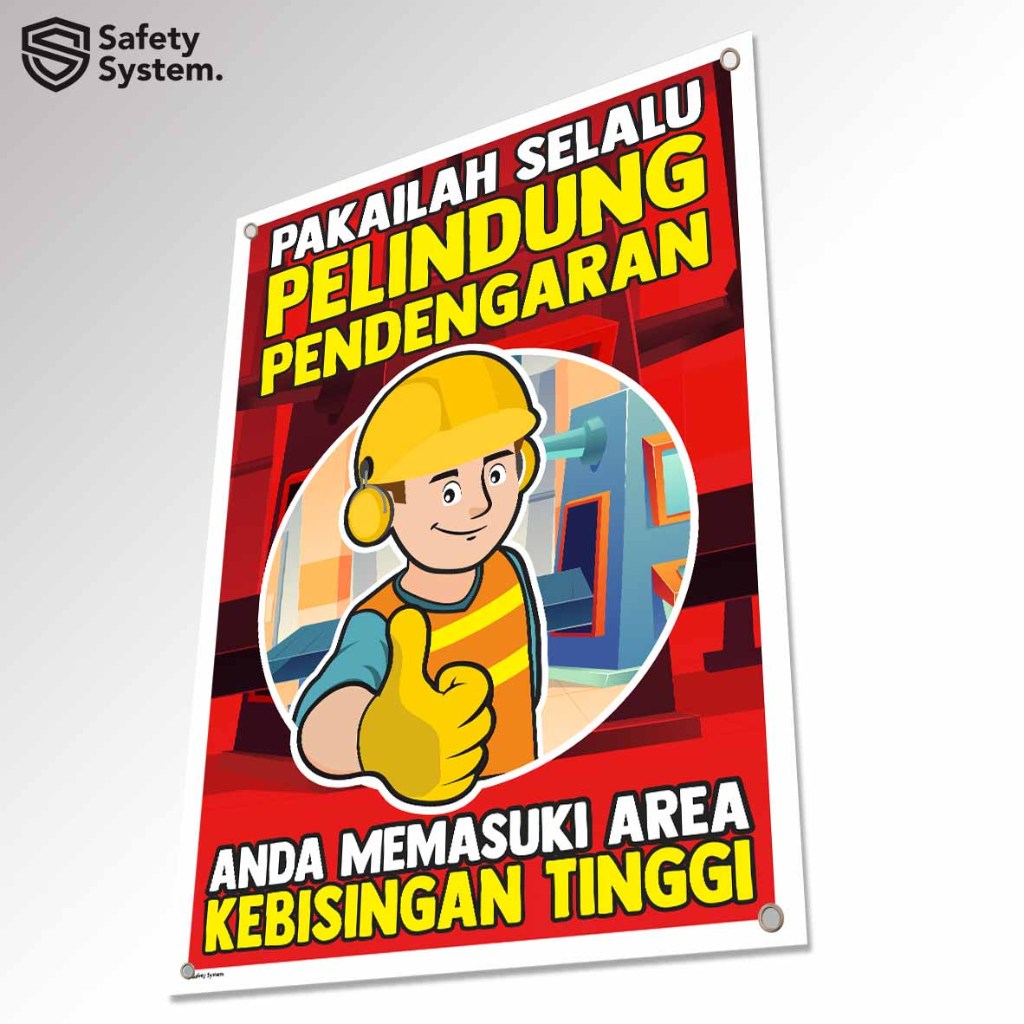 Jual Spanduk Banner K3 Keselamatan Kerja Pakailah Selalu APD Pelindung ...