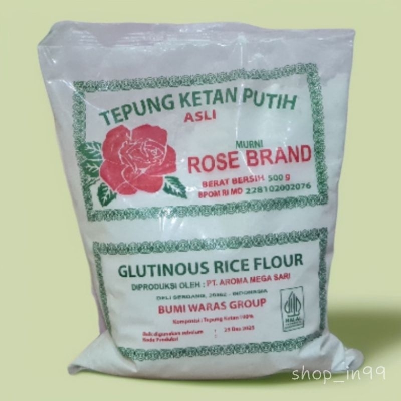 Jual Tepung Ketan Putih Rose Brand 500g | Shopee Indonesia