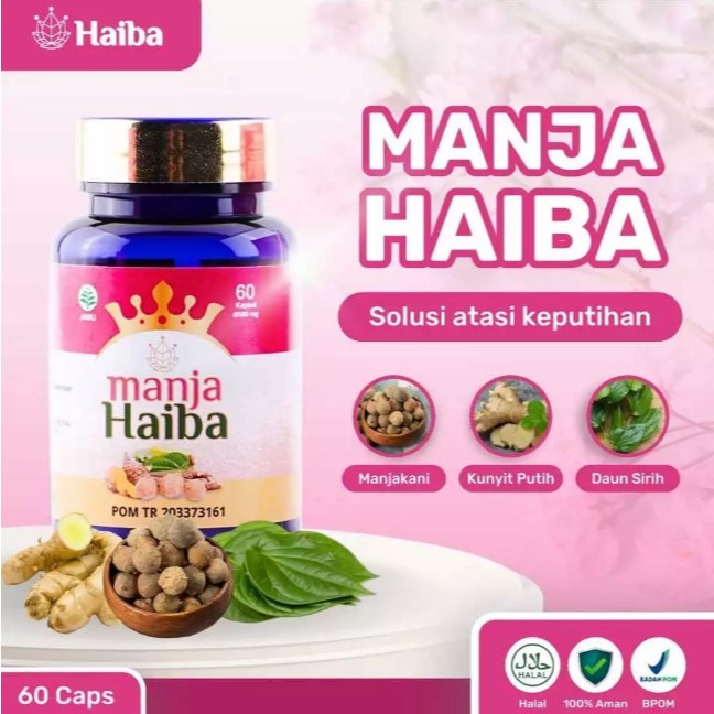 Jual Manja Haiba Perawatan Kesehatan Kewanitaan & Untuk Promil BPOM – Original 100% | Shopee ...