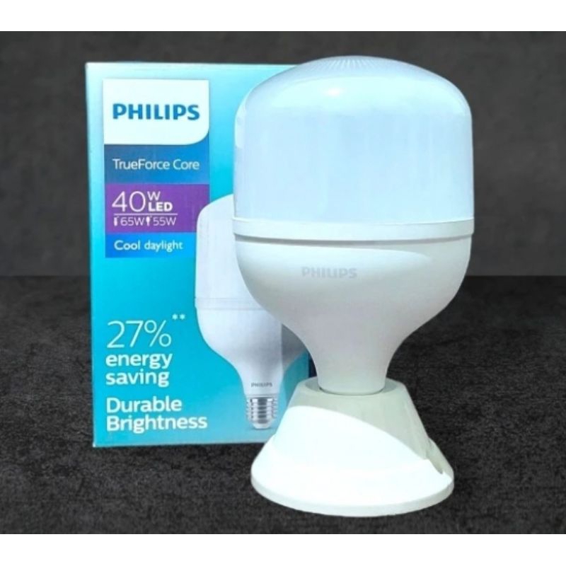 Jual PHILIPS Lampu LED TrueForce Essential 40W 40 Watt E27 6500K Putih | Shopee Indonesia