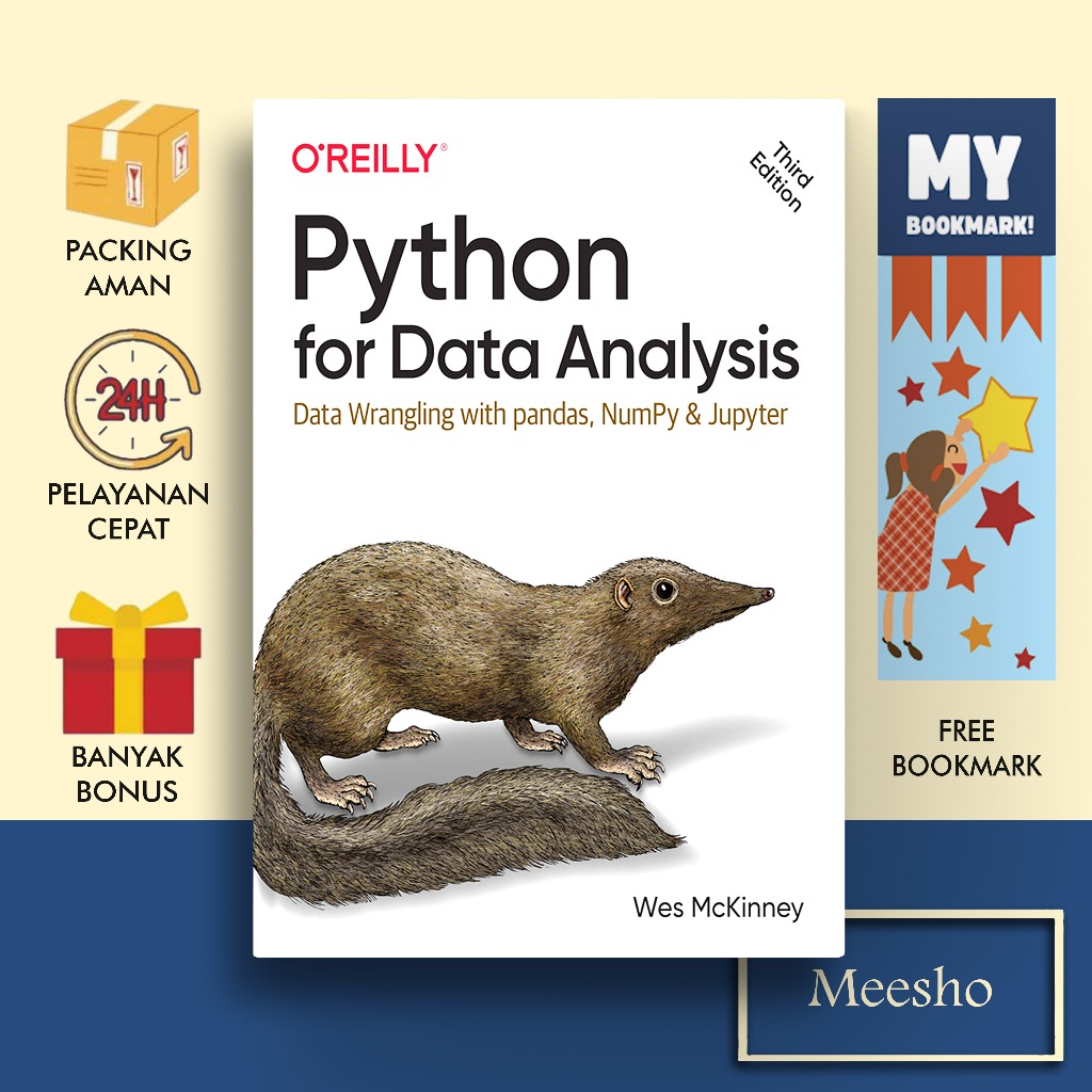 Jual Python for Data Analysis, 3rd Edition by Wes McKinney (English) | Shopee Indonesia