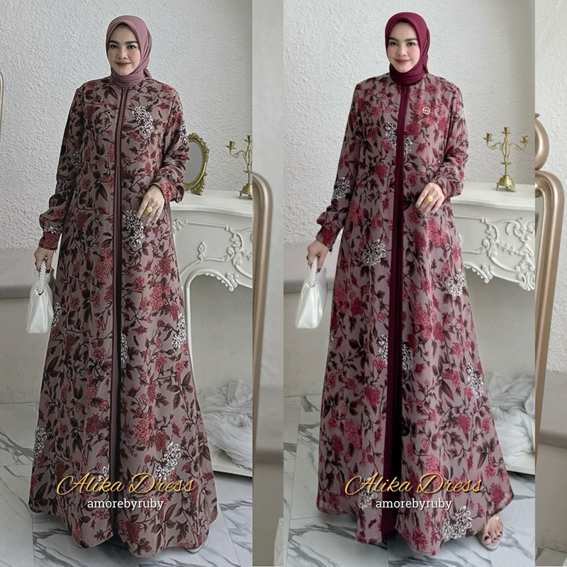 Jual ALIKA DRESS AMORE BY RUBY ORI DRESS MUSLIM BAJU WANITA DRESS BUSUI ...