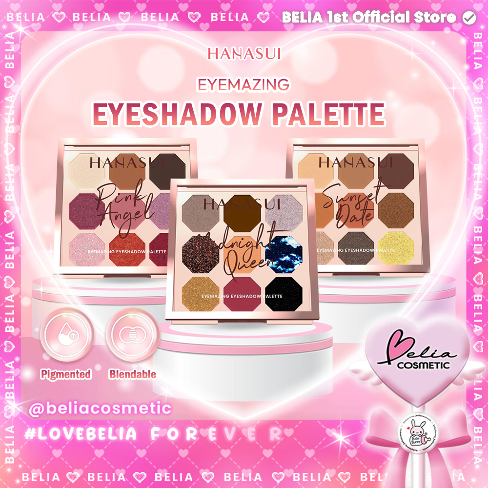 Jual BELIA HANASUI Eyemazing Eyeshadow Palette | Smooth & Creamy ...