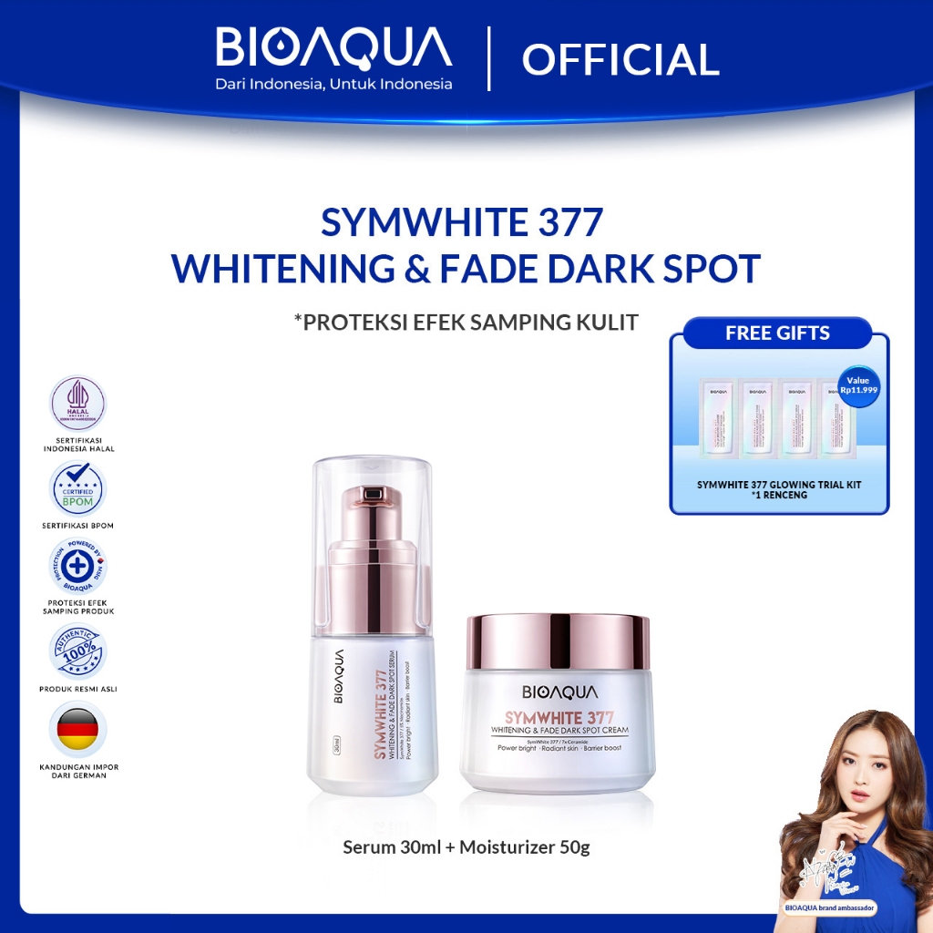 Jual BIOAQUA Skincare Set SymWhite 377 Whitening & Fade Dark Spot Bundle 2 IN 1 With Flek Hitam ...