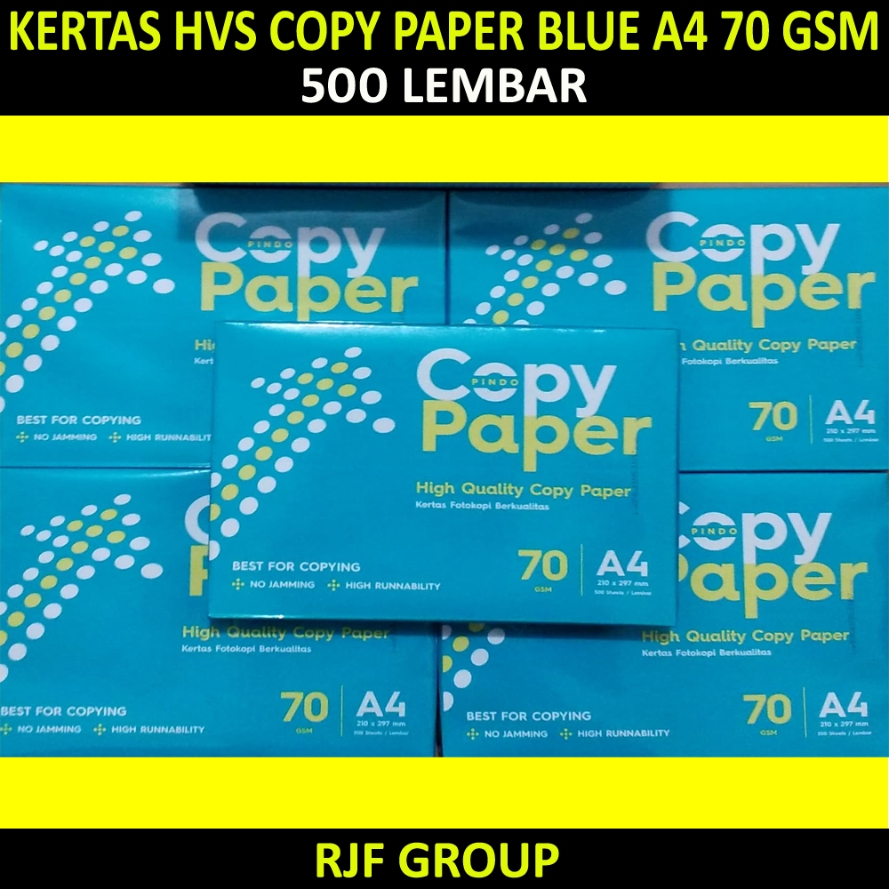 Jual KERTAS HVS COPY PAPER BLUE A4 70 gsm 500 LEMBAR | Shopee Indonesia